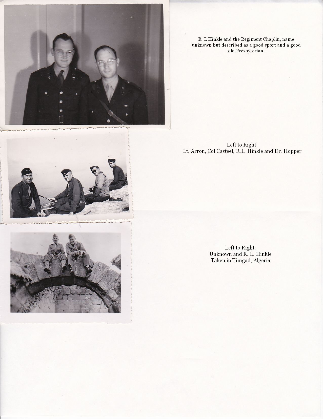 Roy L Hinkle – 343rd Engineer - WW2 Combat Engineers